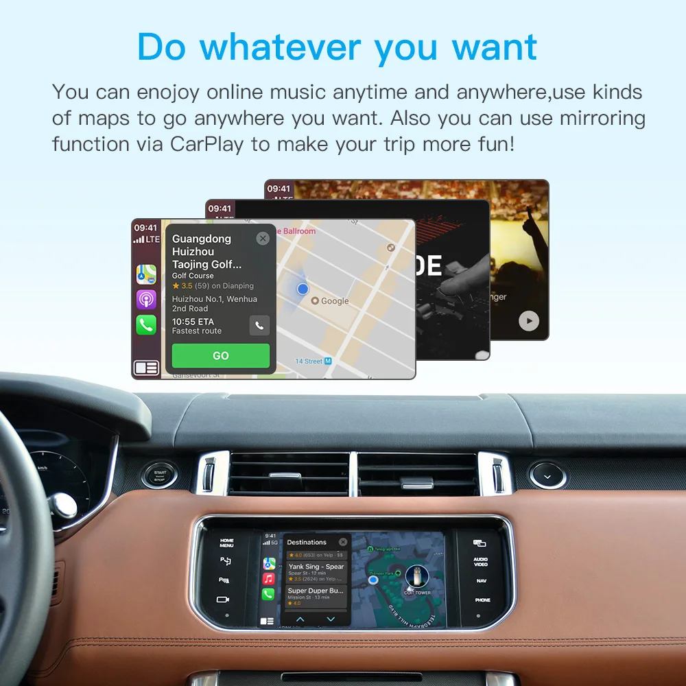 Wireless CarPlay Android Auto Adapter for Land Rover & Jaguar | 1-Year ...