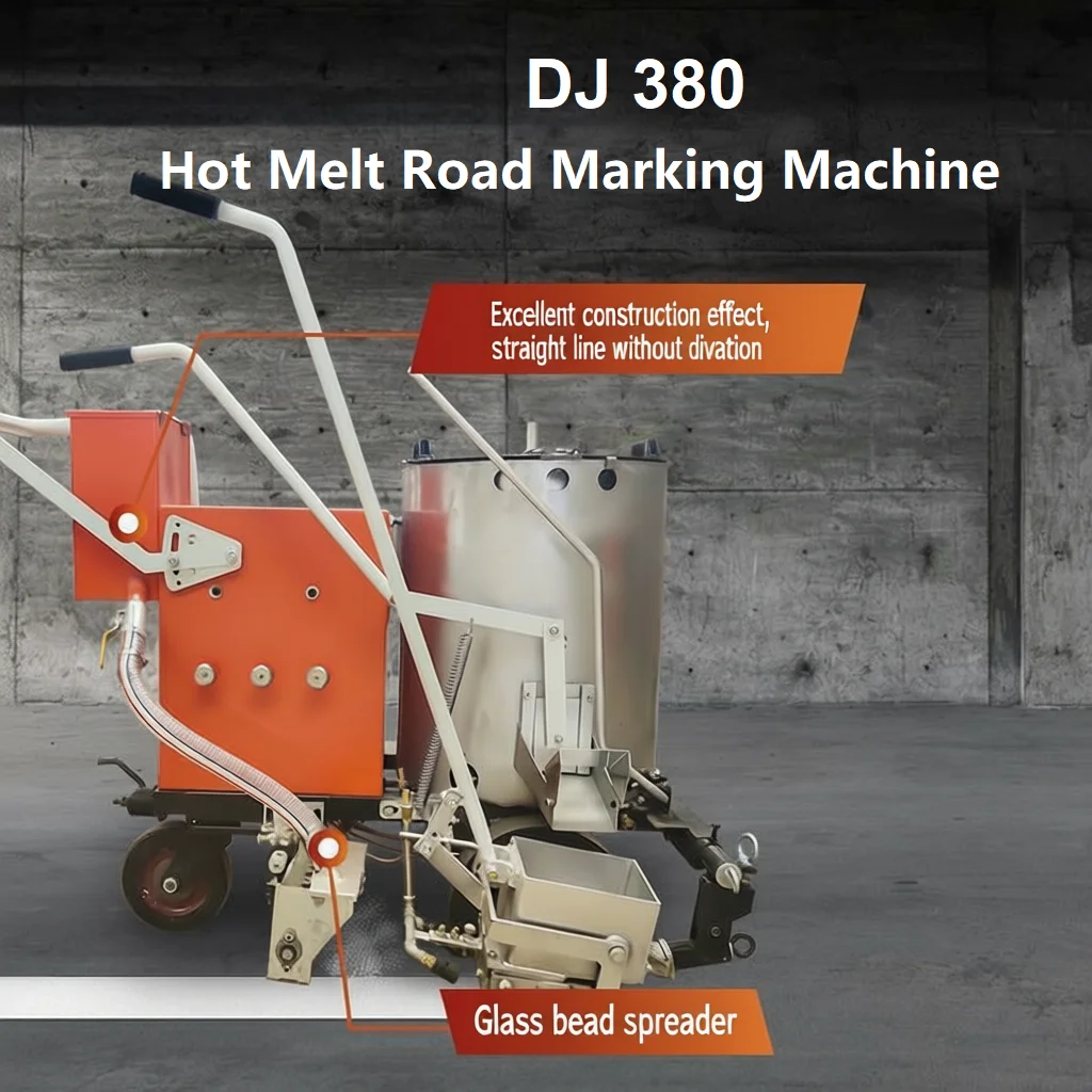 Hand Push Highway Hot Melt Road Marking Machine Thermoplastic Road Line ...