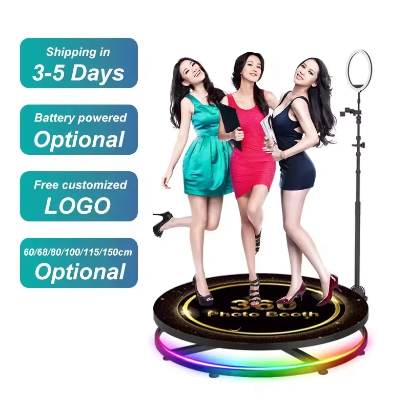 Hot Sale 100cm 360 Rotating Video Machine Motor Replacement Enclosure Portable 6 People 3d Photo ...