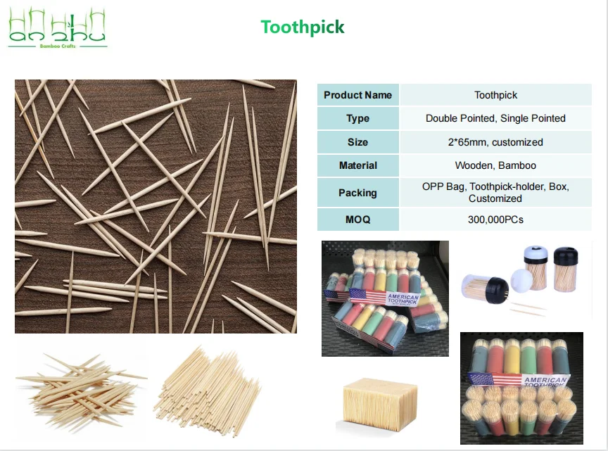 Anzhu Bamboo Toothpicks - Sustainable & Eco-friendly