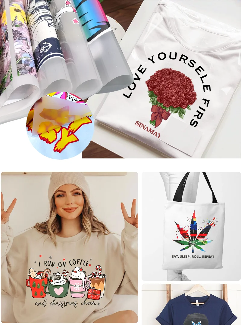 Shunaimei 2023 Customize Logo On Dtf Heat Transfer Dtf Valentine Membrane Heat Transfer Vinyl ...
