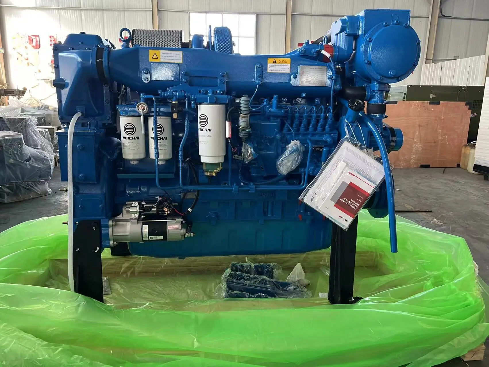 Original 327hp Weichai Wd12c327-18 Wd12 Series Marine Diesel Boat ...