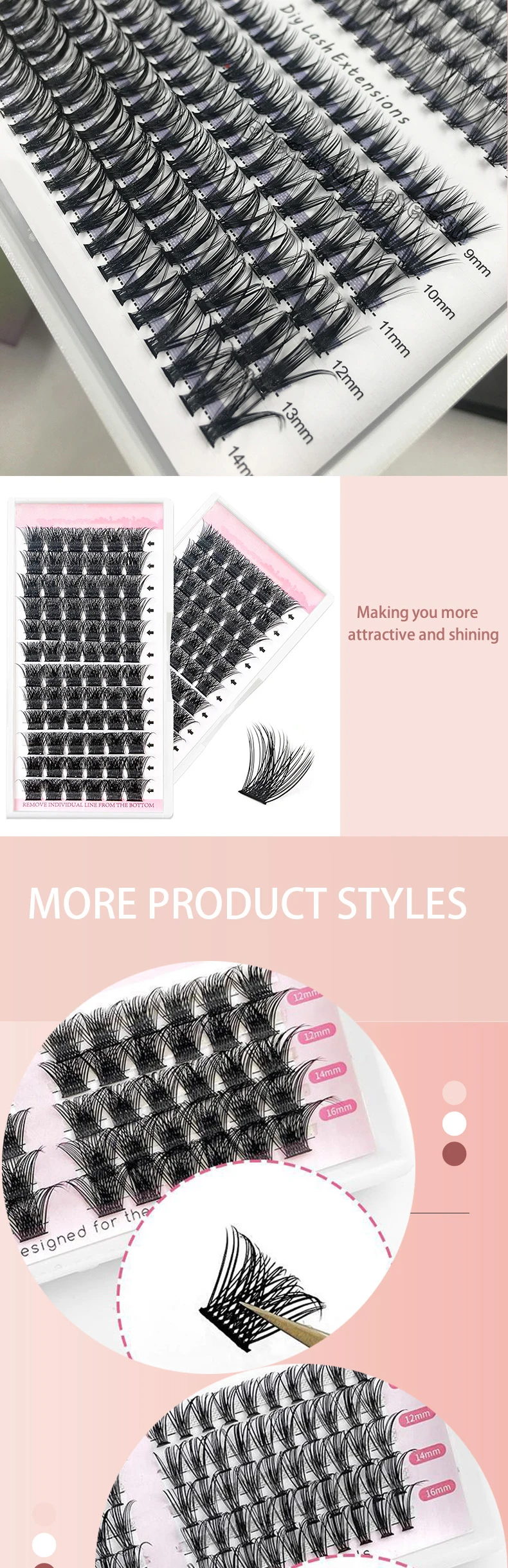 Cluster Lashes Diy Eyelash Clusters Individual False Eyelashes ...