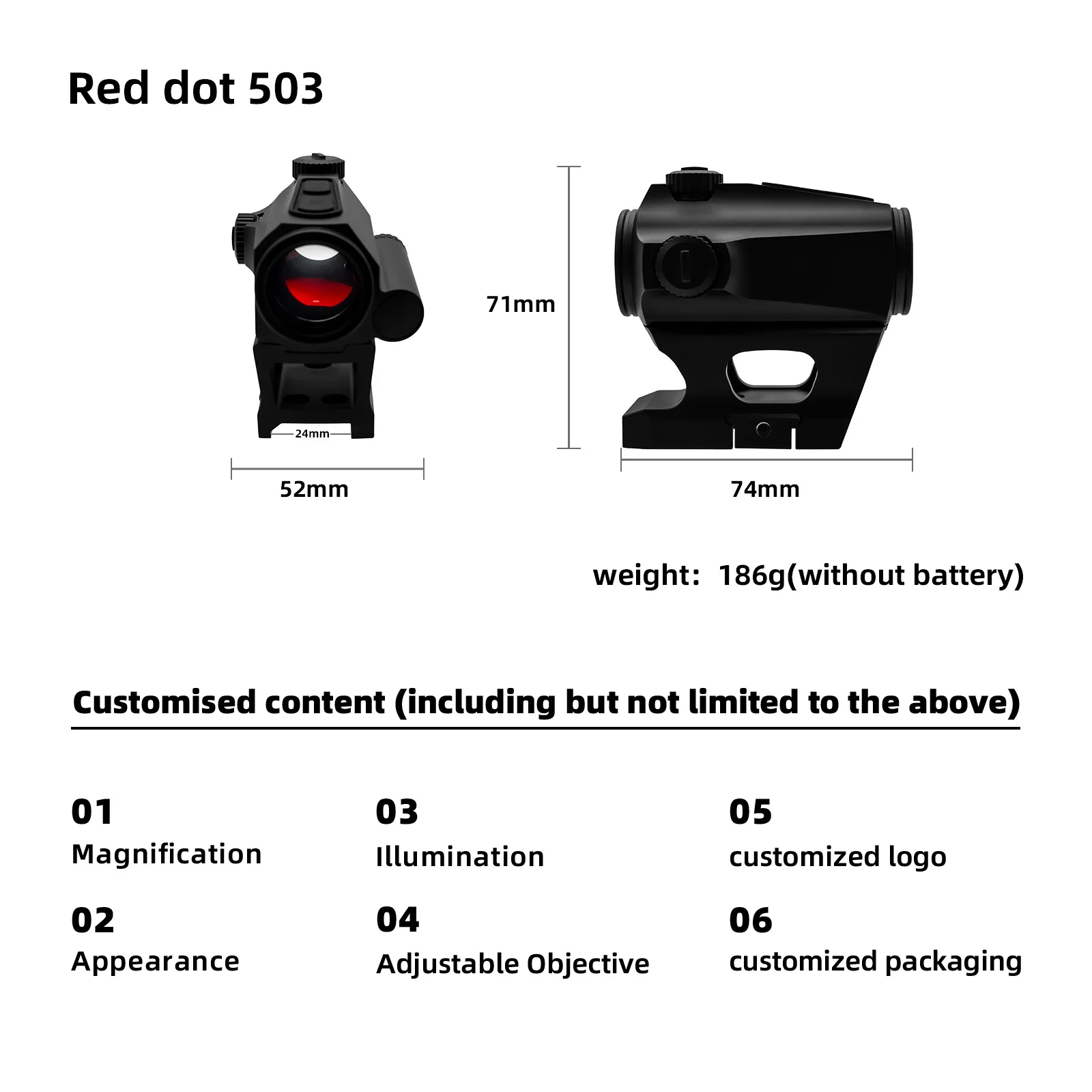 Holographic Sight Red Dot Scope For Hunting - Buy Holographic Sigh For ...