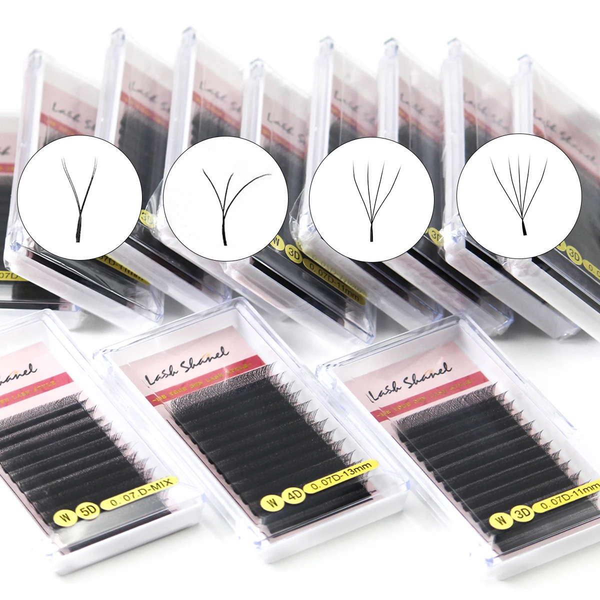 Wholesale Three Four Five Leaf W Y Volume Eyelash Extension Individual ...