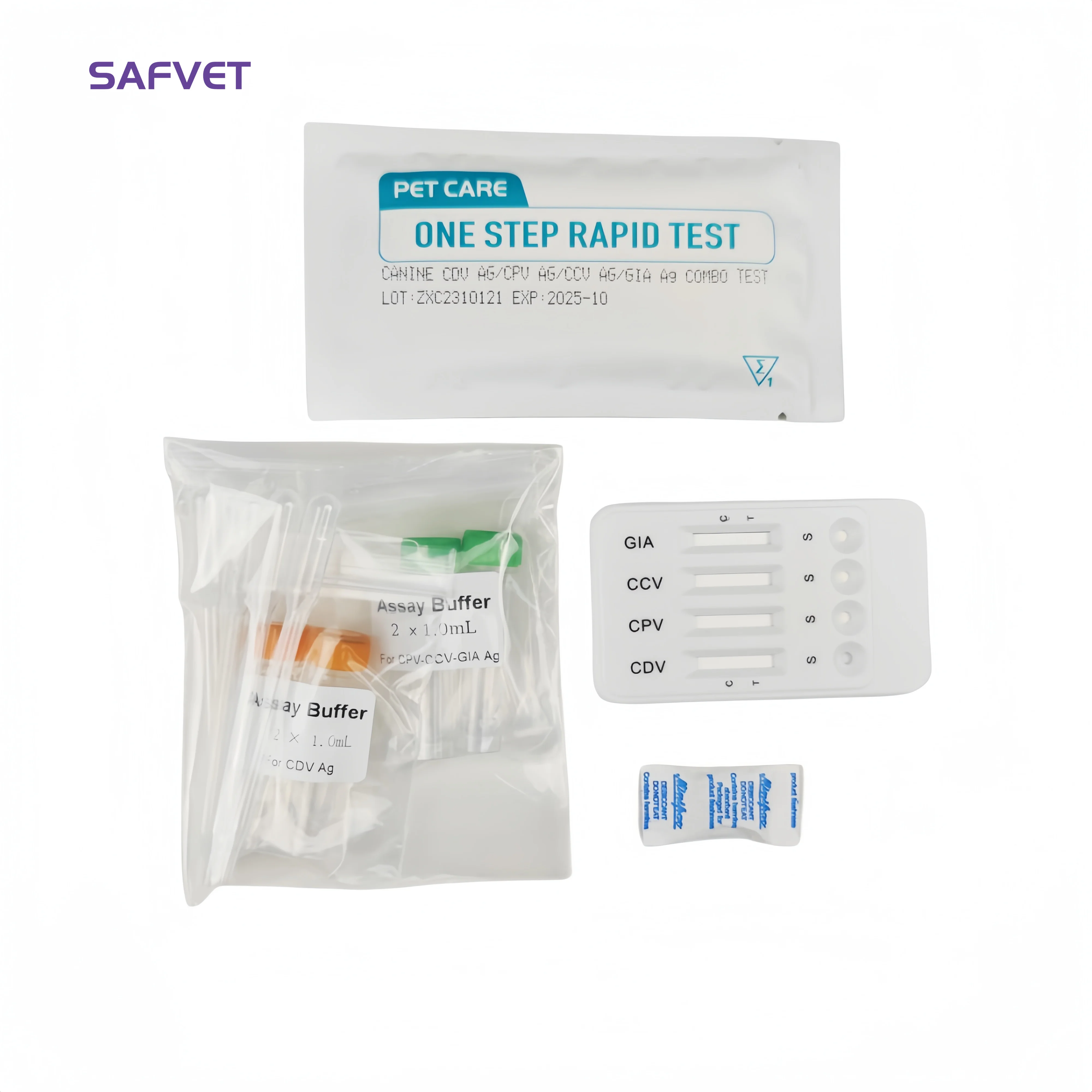 Canine Veterinaria Cdv+cpv Ag/ccv Combo+cpv/ccv/gia Giardia Antigen ...