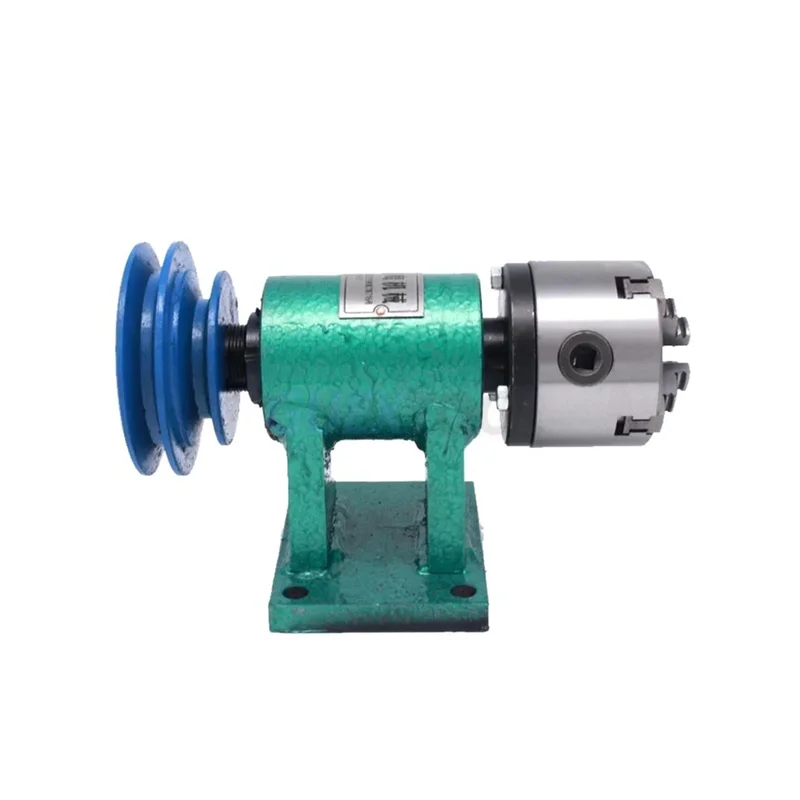 Lathe Spindle With Pneumatic Chuck Automatic Cnc Three Jaw Power Head ...