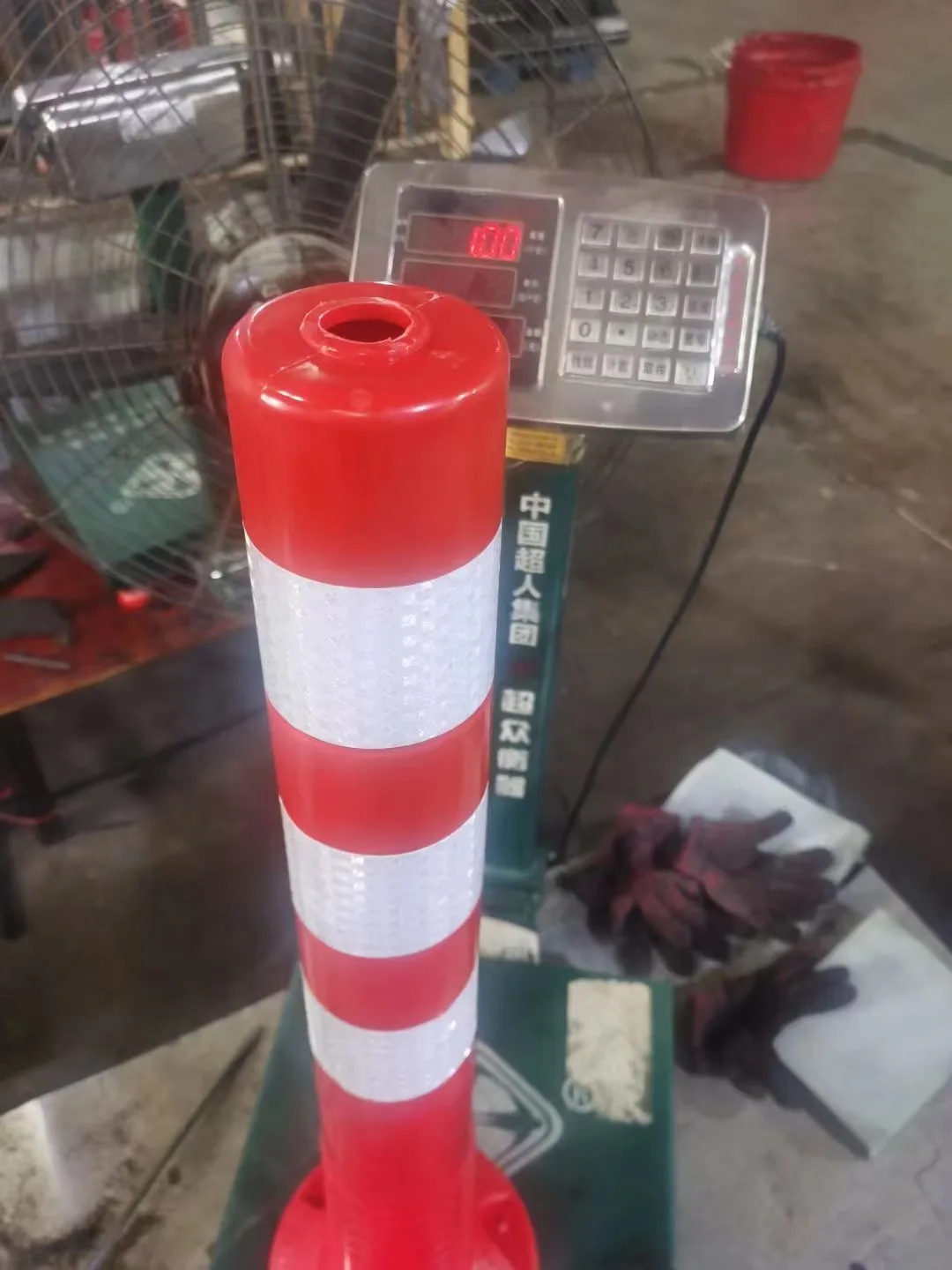 Road Line Traffic Bollard Post Pu Warning Safety Column With Reflective ...