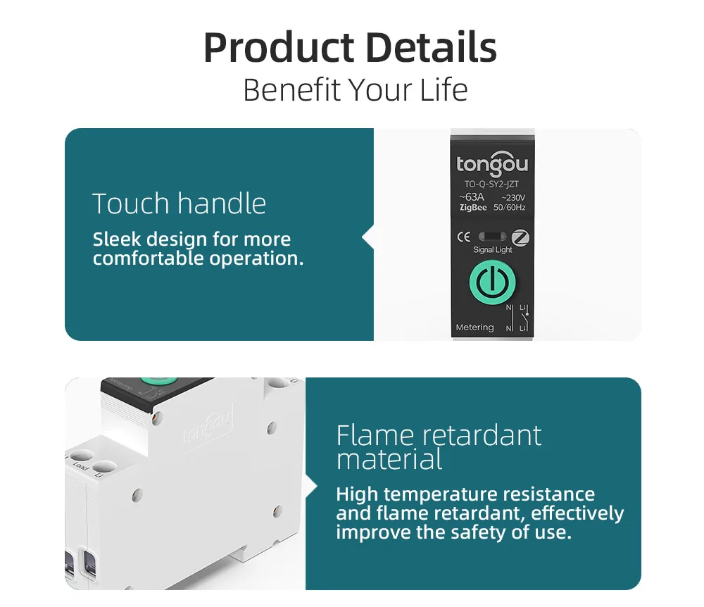 Tuya MCB Zigbee Smart Circuit Breaker - over Current Protection