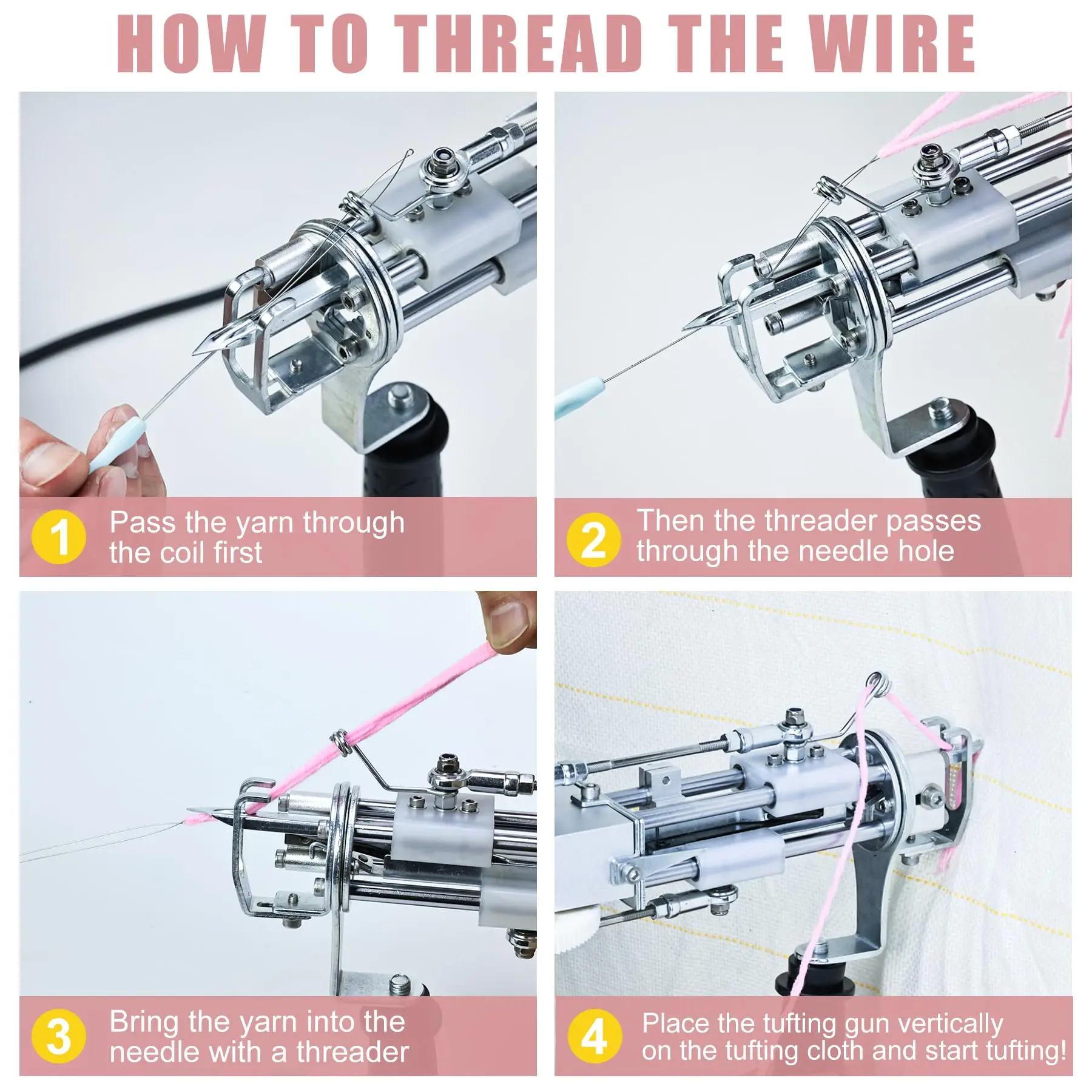 Wholesale Yarn Tufting Guncarpet Tufting Gun Hand Tufting Gun with Nice ...