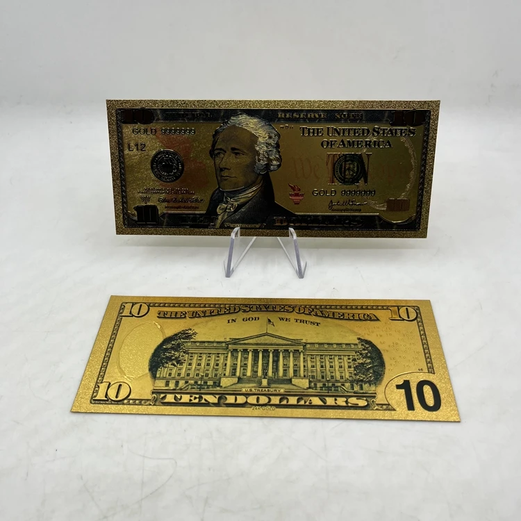 Collectible Gold Banknotes - Antique Imitation USD Bills