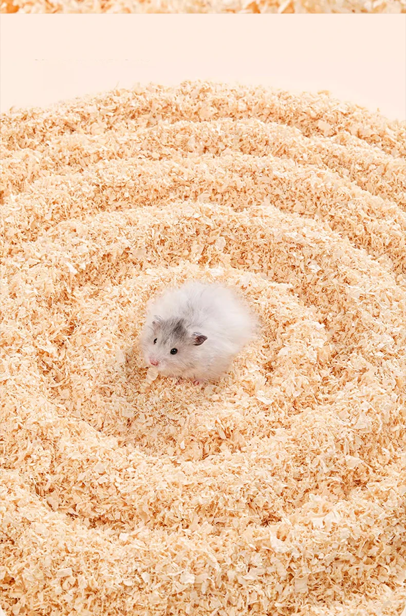 Wood Shavings for Hamster, Dust Free Fiber Hamster Bedding, Deodorant ...