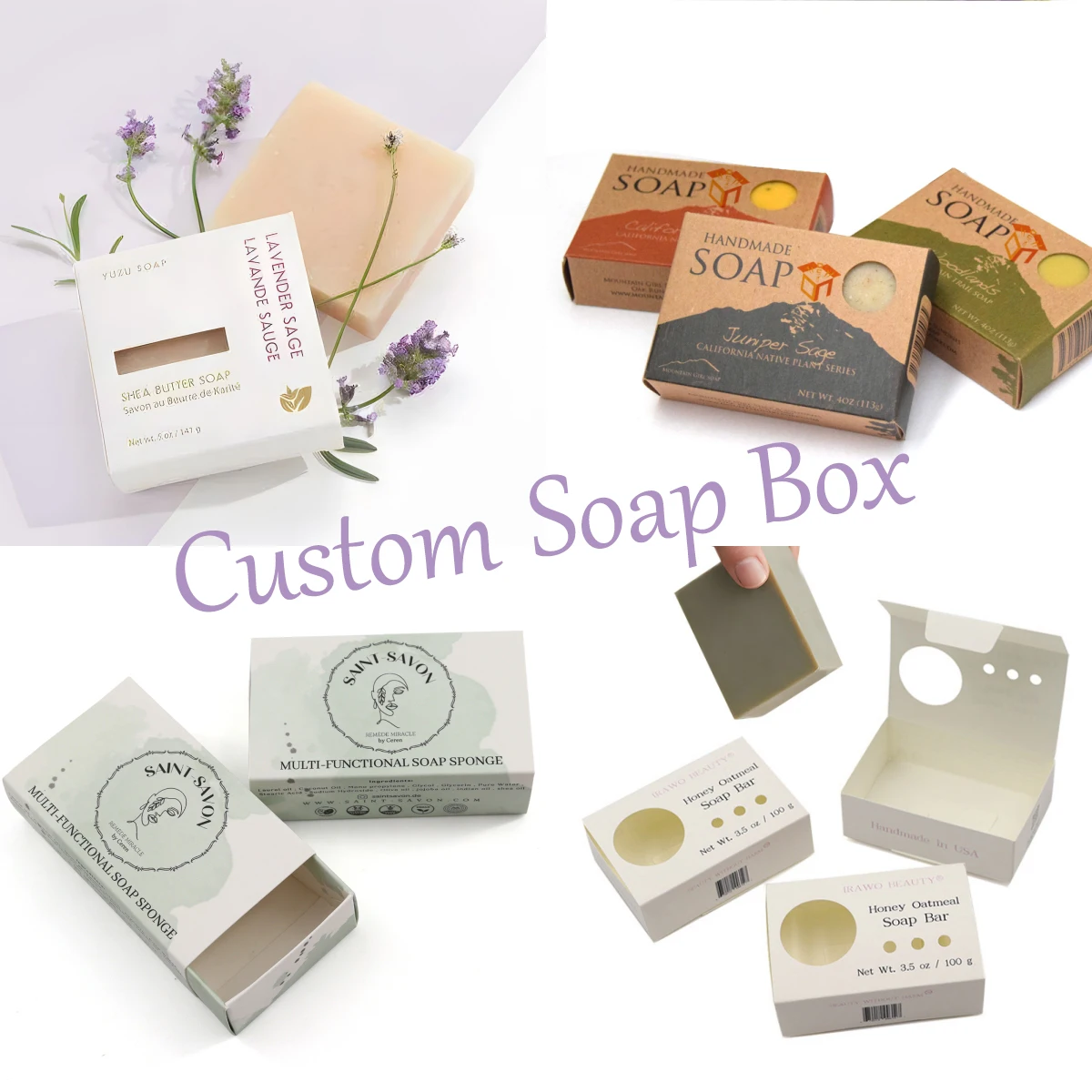 Oem Custom Folding Cartons Paper Packaging Boxes For Soap Bar Eco ...