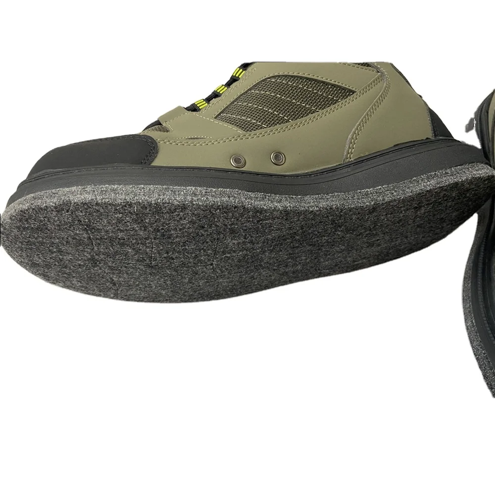 Fly Fishing Felt & Rubber Sole Wading Boots - Durable & Comfortable