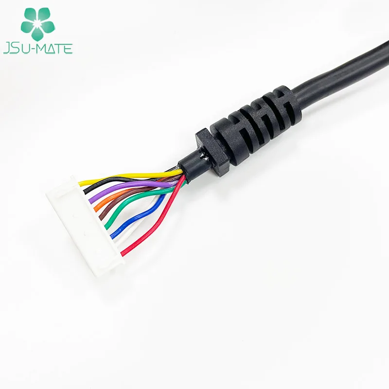 直角8针Midi/迷你/电源Din PU螺旋盘绕22AWG电缆JST XH 9Pin至Din 8 9针线束电缆| Alibaba.com