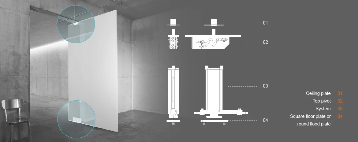 Commercial Pivot Entry Hard Wood Doors - Durable & Stylish