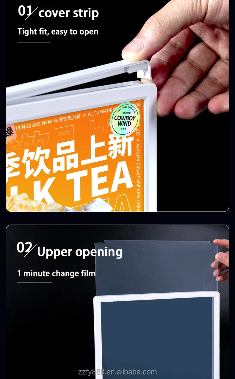 Rechargeable LED Menu Light Boxes - Double-Sided Advertising