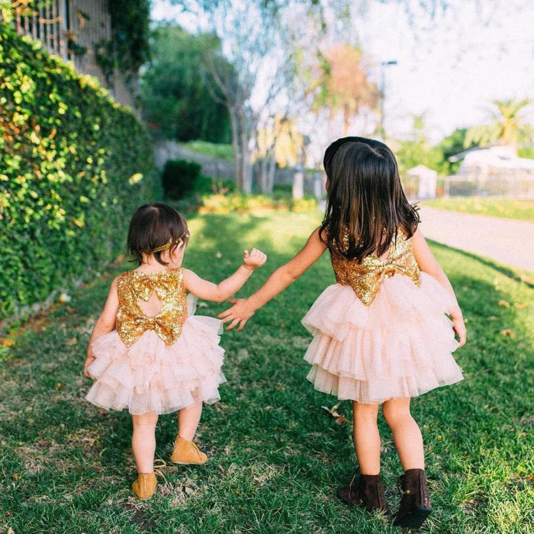 Princess Tulle Tutu Girl Dress Gauze Grey Color Party Baby Dresses