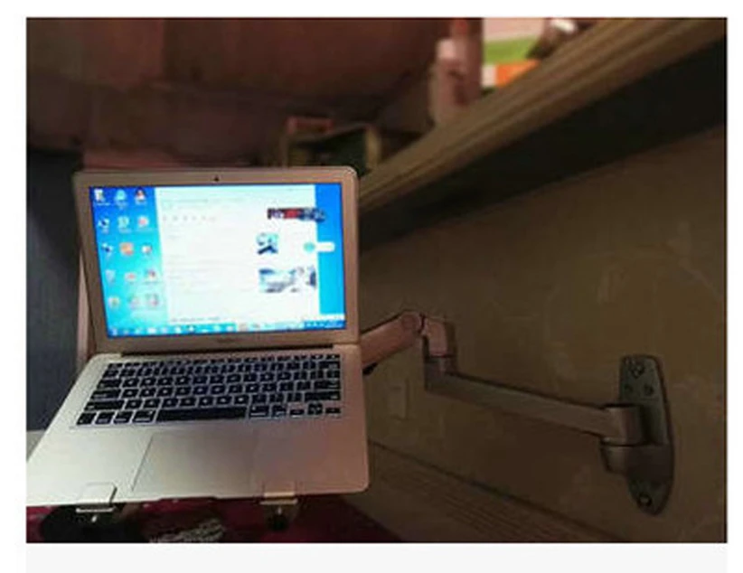 XSJ8013WT Wall Mount Laptop Holder - Full Motion & Stability