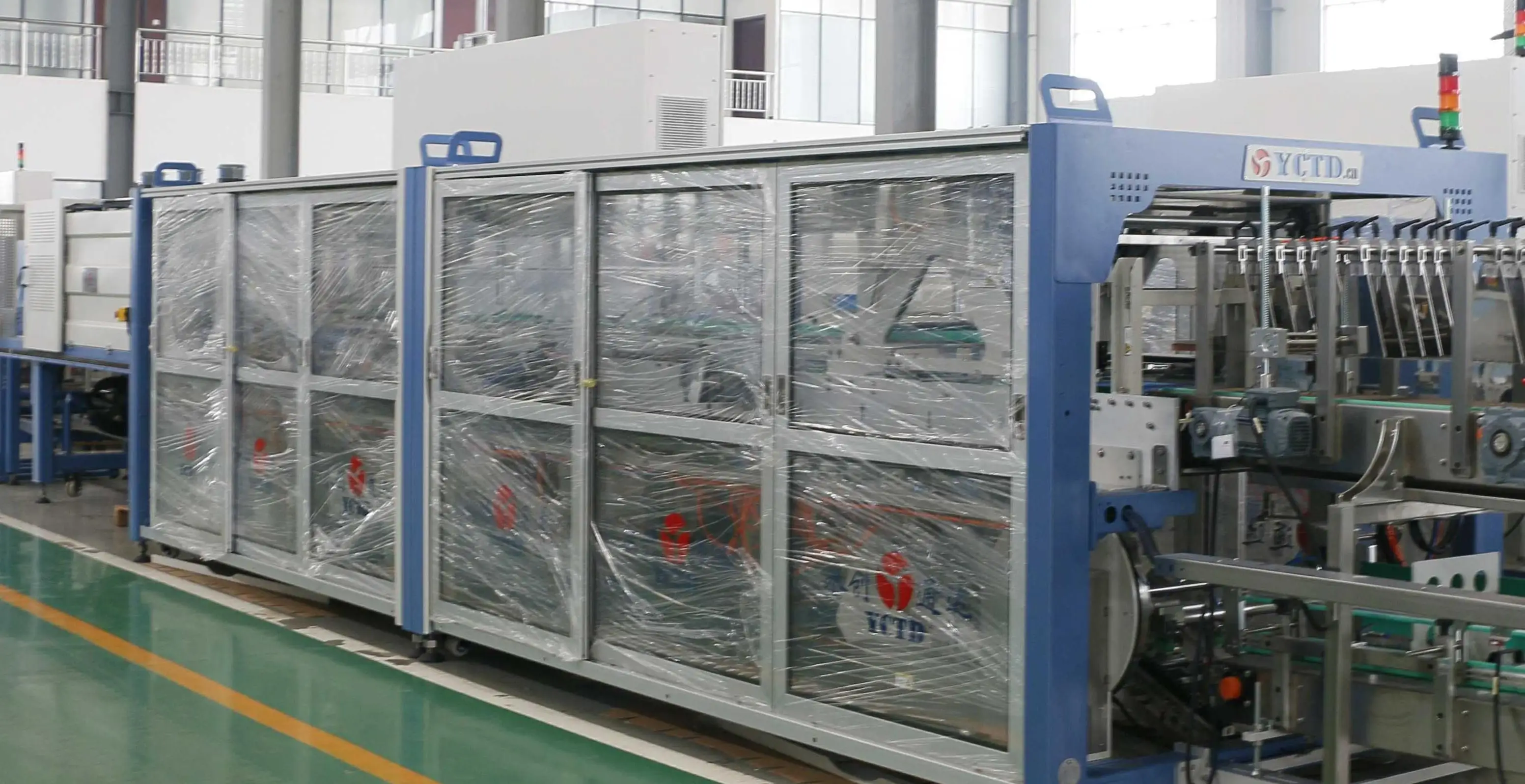 Plastic Wrap Automatic Linear Type Shrink Wrapping Packing Machine ...