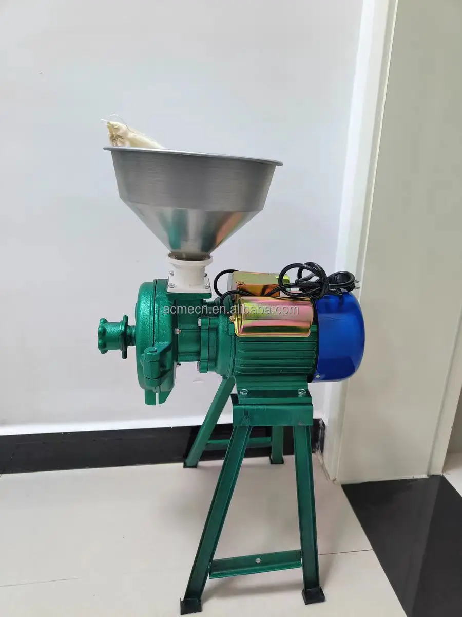 Wet and Dry Peanut Butter Crusher Grinder Rice Millet Grinding Machine ...