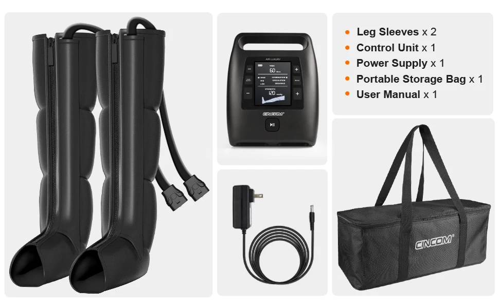 CINCOM Air Compression Recovery Boots - Relief for Muscle Soreness