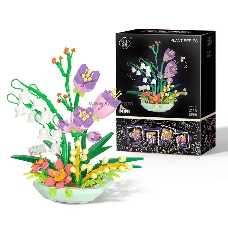 2115 Eternal Life Fragrant Spring Potted Flower Bouquet Tide Play Girl ...