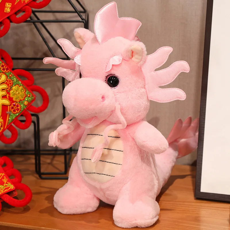 Stuffed 2024 Chinese Dragon Year Plush Doll Stuffed Animal Decor ...