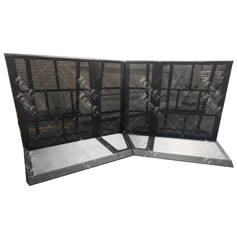 Black Crowd Control Barrier System Concert Stage Barriers for Elegant ...