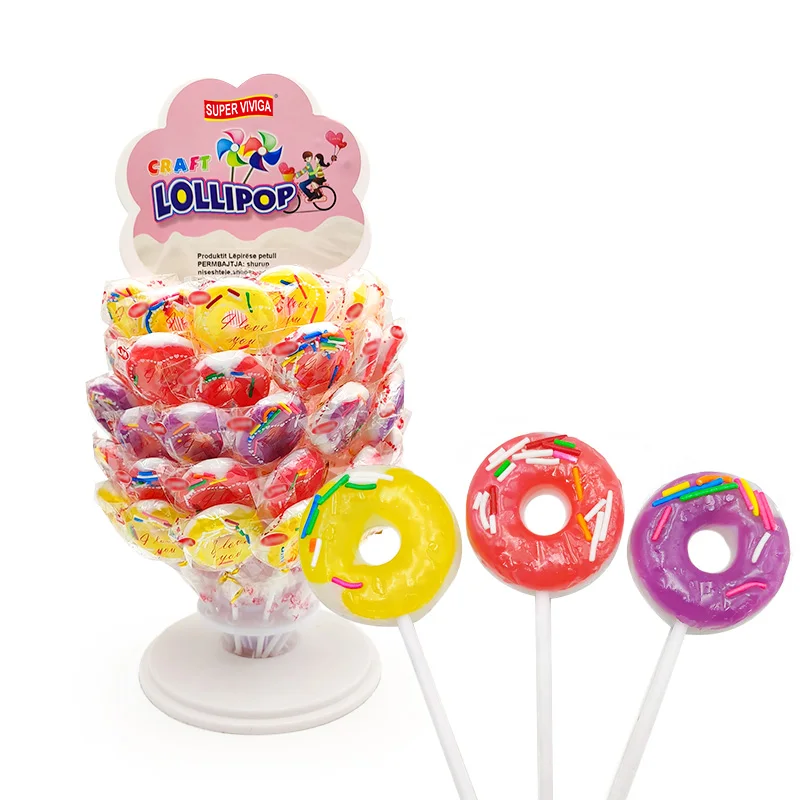Novelty Donuts Shaped Sweet Candy Toys Hard Candy Lollipops| Alibaba.com