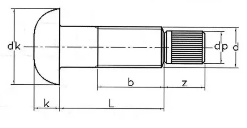 ISO Standard Torsion Shear Bolt High-Strength 10.9 Carbon Steel for ...