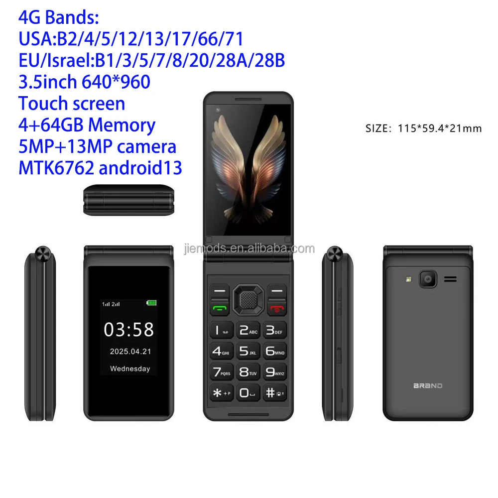 OEM Fold Classic with Whatsapp - Touch Screen Flip Phone