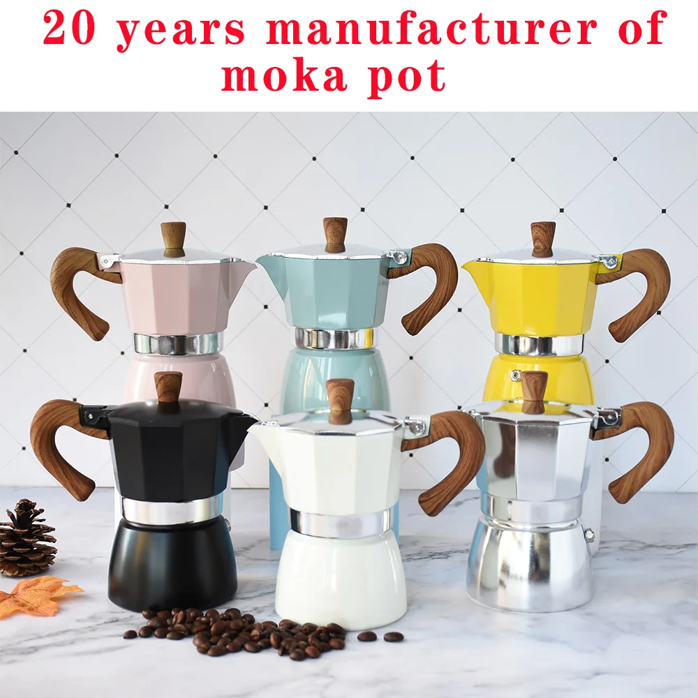 Cafetera Aluminum Espresso Maker Italian Coffee Maker Moka Pot Stovetop ...
