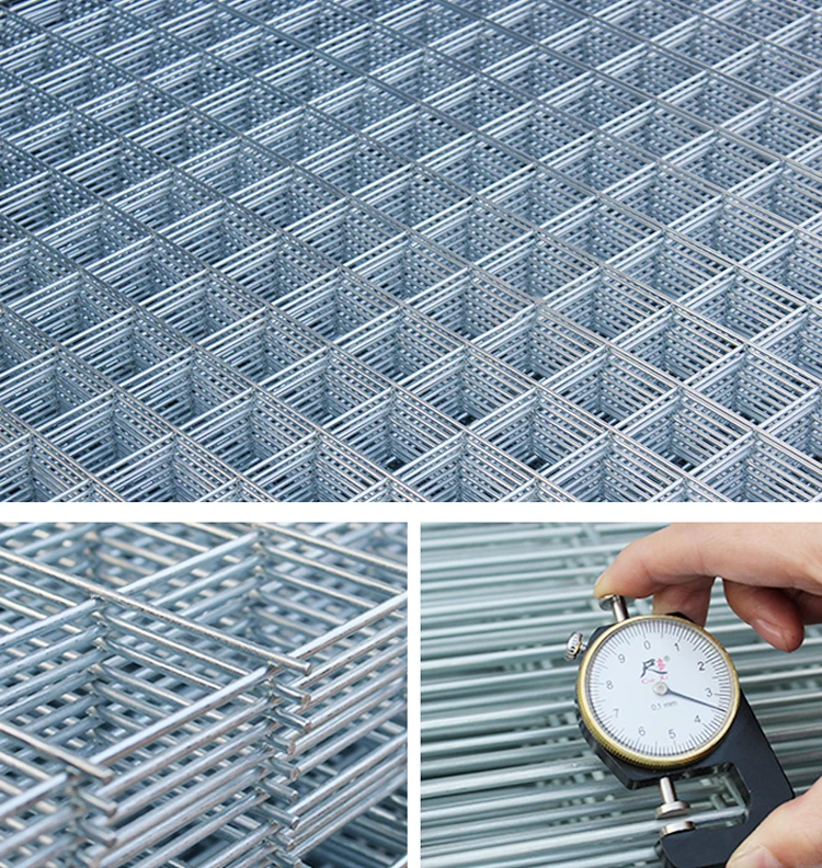 Construction Hot Dipped Galvanized Welded Mesh Fencing 4ftx8ft 2x2 ...