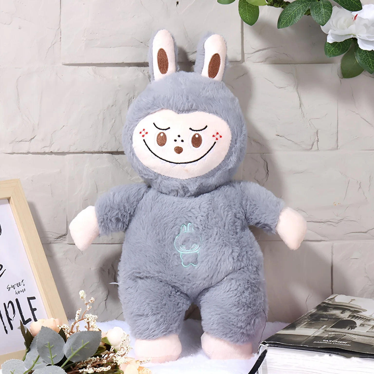 New Breathing Labubu Baby Animals Plush Toys Kids Sleeping Appease ...