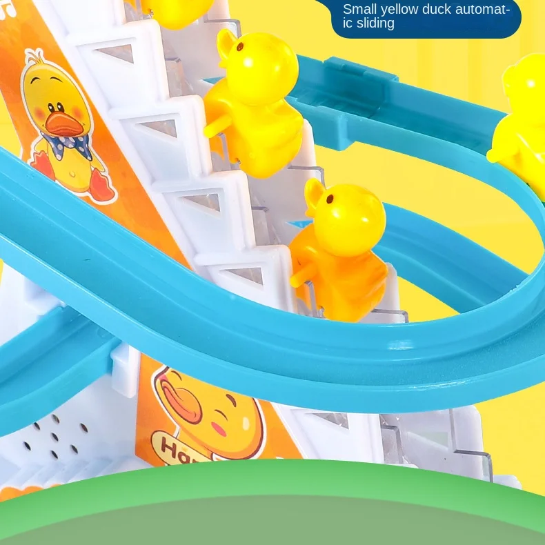 Douyin Same Style Duck Stair Climbing Electric Sound And Light Slide ...