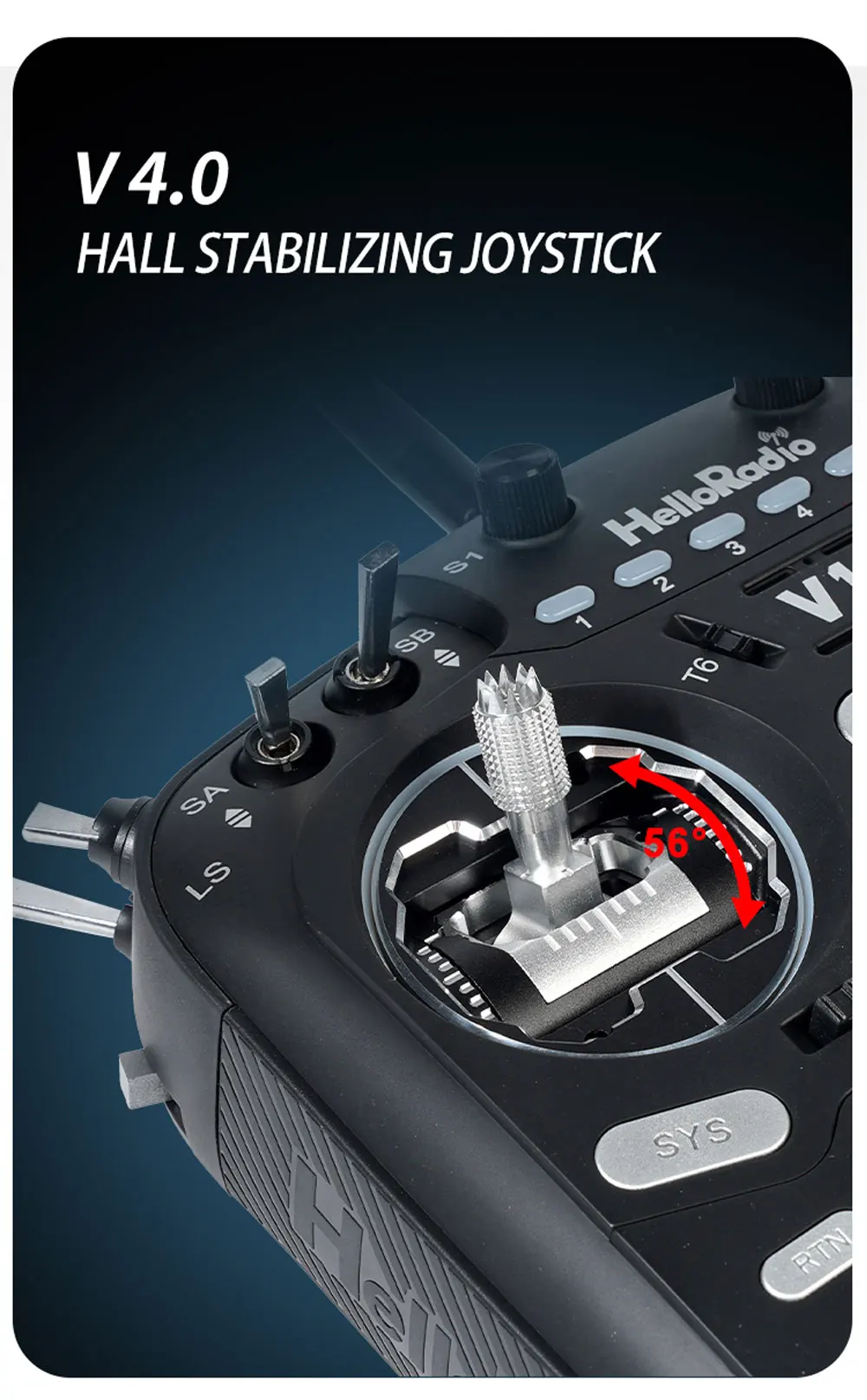 HelloRadio V16 /Pro/MAX Remote Control ELRS Transmitter Support EDGETX ...