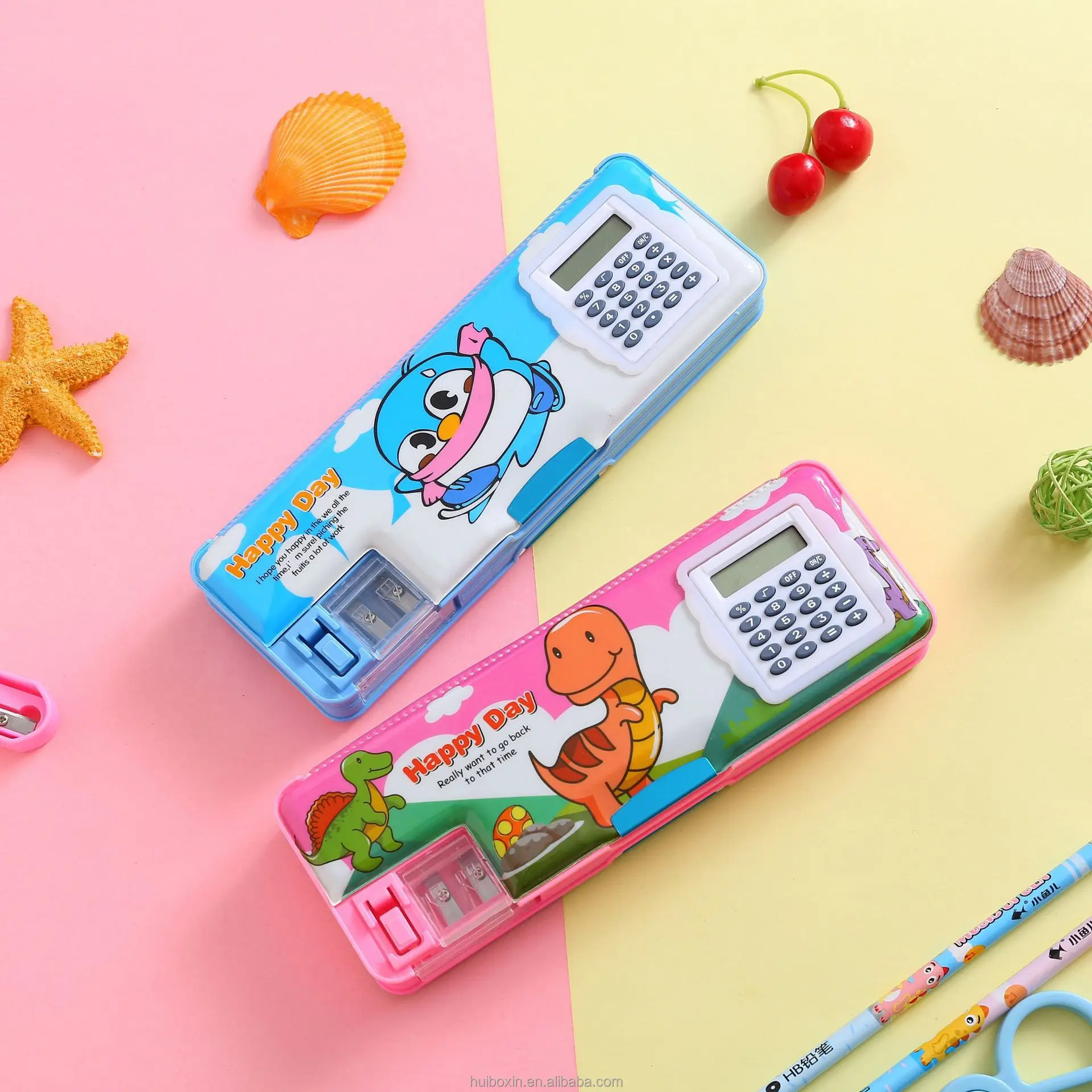 Multifunctional Cartoon Pencil Cases with Magnetic Storage