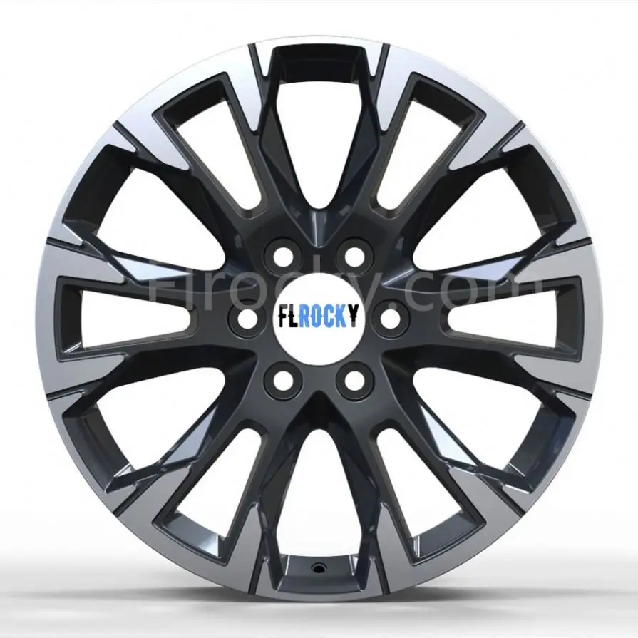 Flrocky Premium Forged Five Spoke Wheels Gloss Black Aluminium Alloy 20 ...