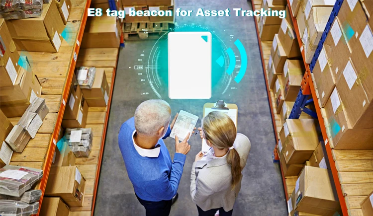 Minew E8 Asset Tag 100 M Range Ble5.0 Waterproof Wearable Ble Beacon Acc Sensor For Logistics ...