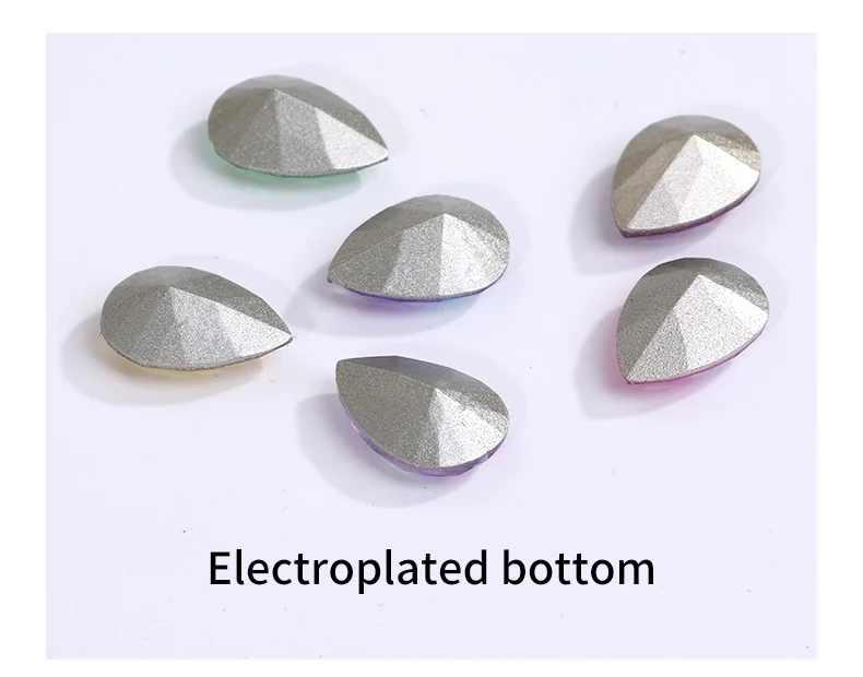 Xichuan Laser Point Back Rhinestones Drop Shape Stone K9 Glass ...