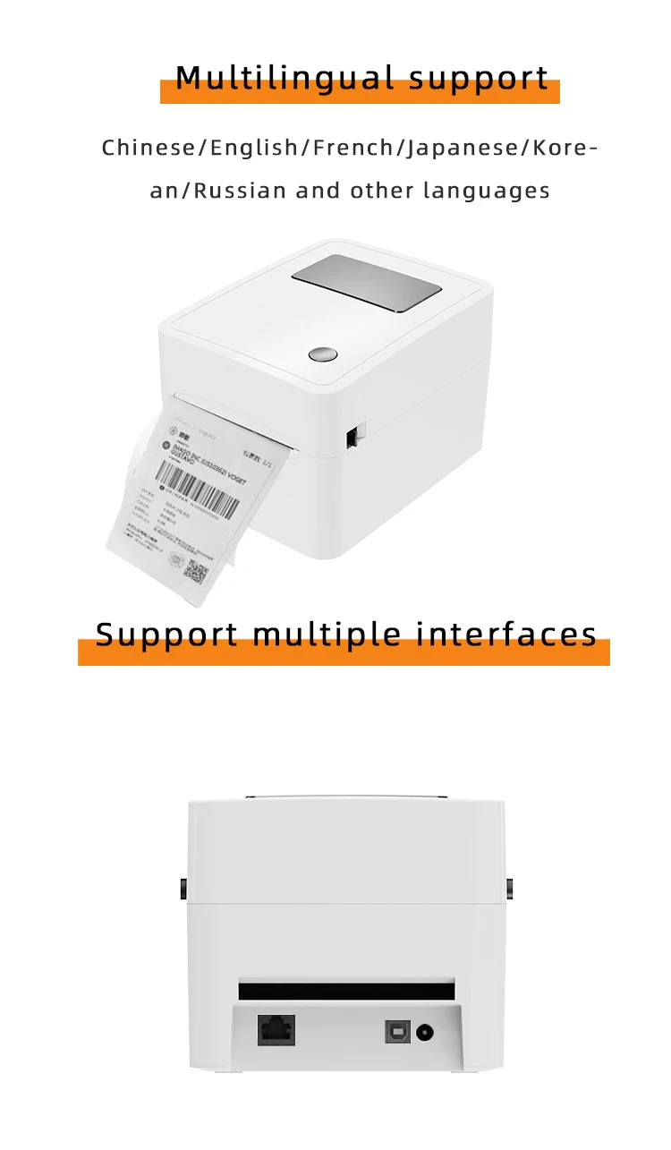 High Speed Shipping Label Bill bluetooth Wireless Desktop Thermal Label ...