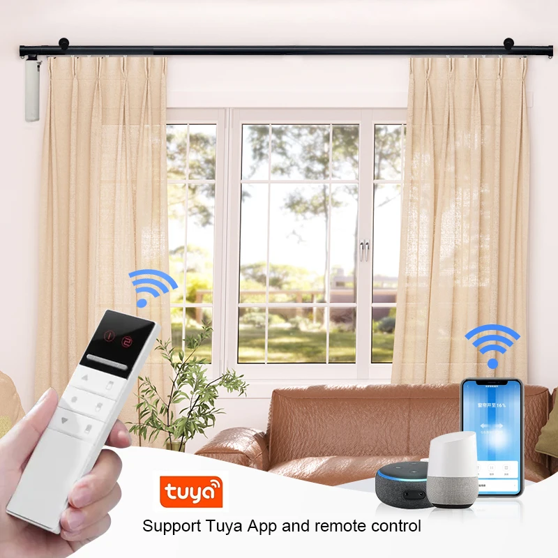 Motorized Aluminum Alloy H Rail Traverses for Curtains