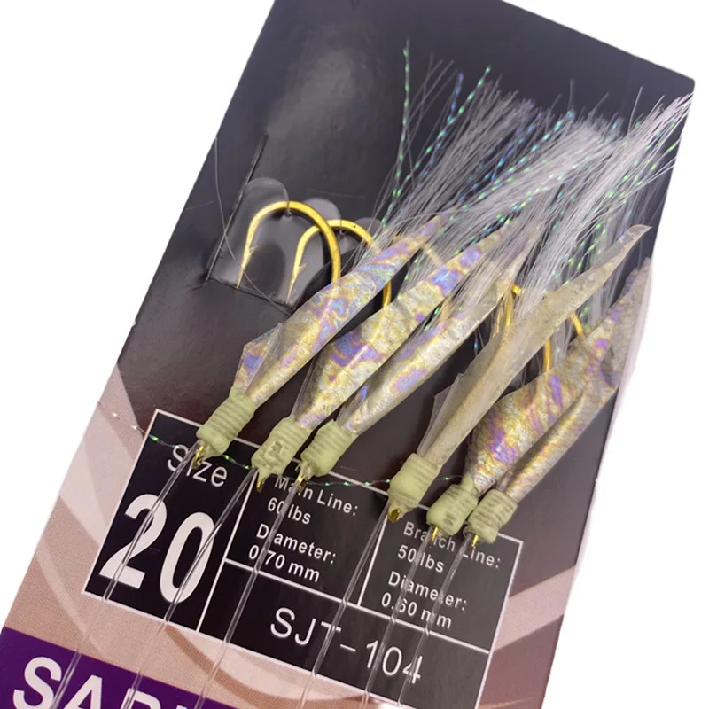 Saltwater Fishing Rigs Luminous Mackerel Skin Sabiki Rig| Alibaba.com