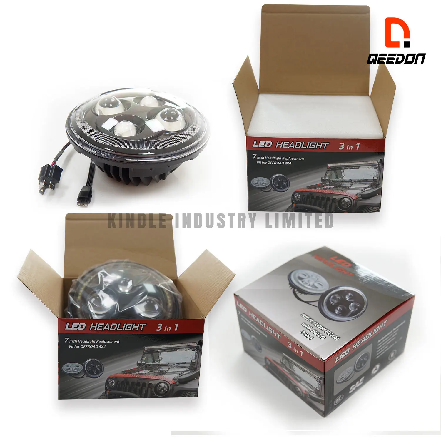 7 Inch Led Headlight For Offroad Truck Head Lamp With Dot & Ece ...