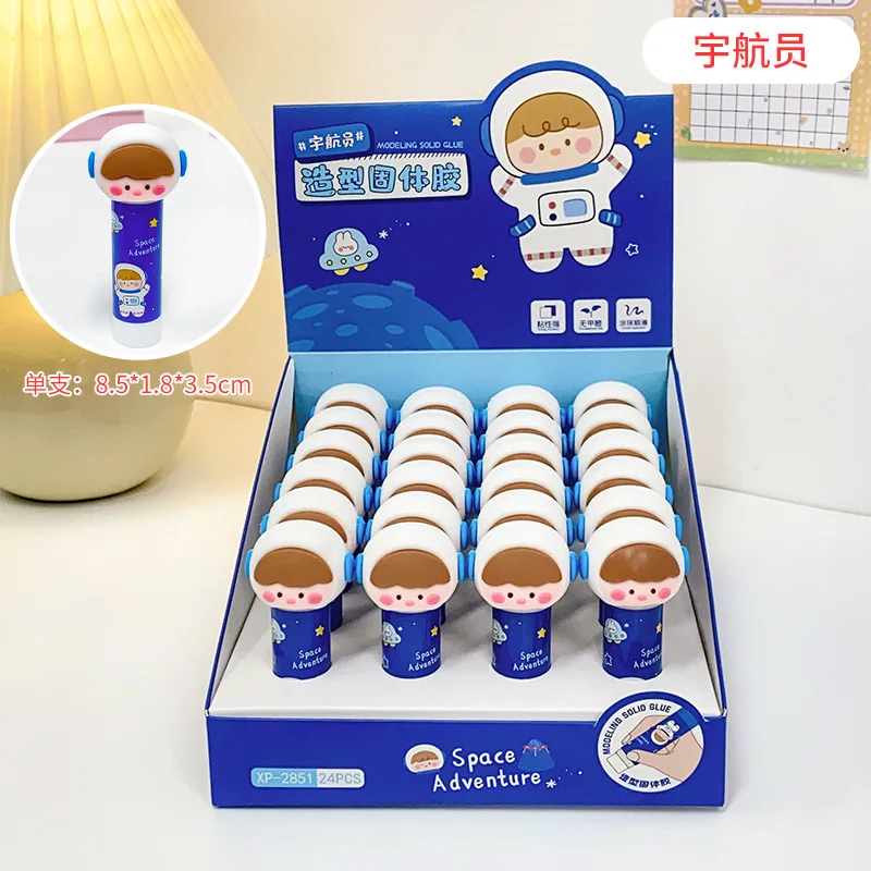 Promotional Cartoon Kawaii Girls Shape Students DIY School Glue Stick ...