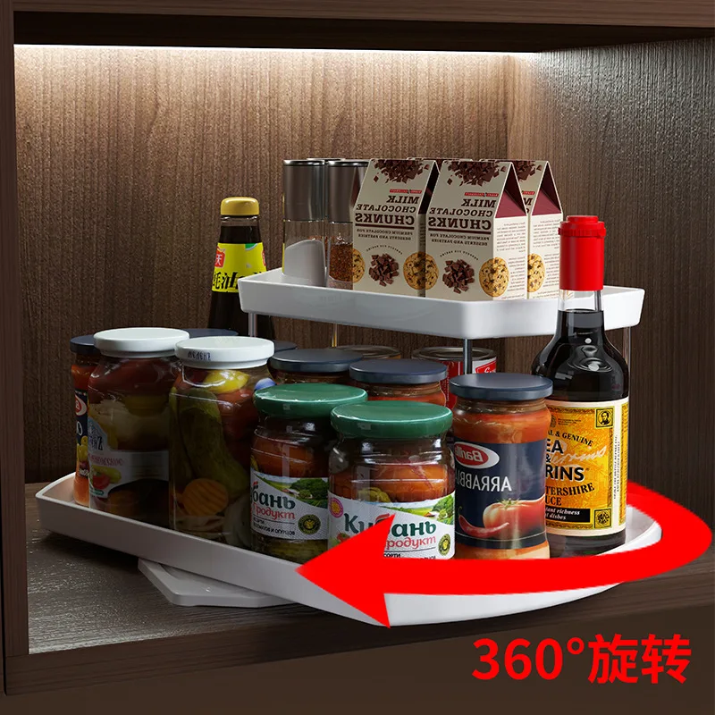 New Design Lazy Susan 360 Rotating Organizer Tray Acrylic Refrigerator ...