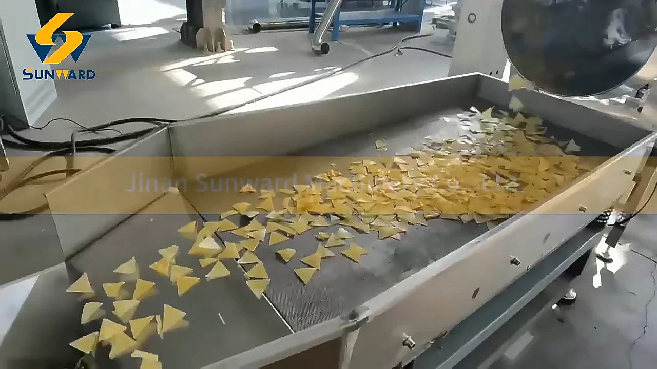 Sunward Ce Certificate Doritos Corn Chips Making Machine Corn Fried Bugle Production Line Rice ...