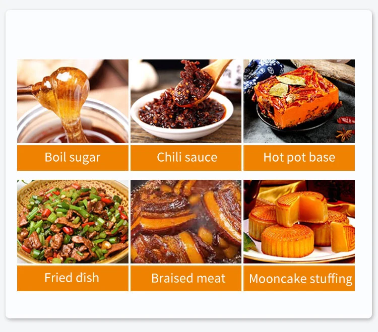 500L Automatic Planetary Stirring Wok for Stir-frying Beef Sauce and ...