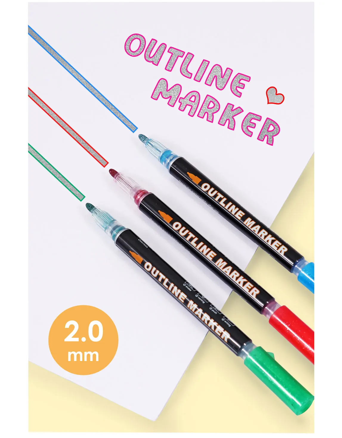 Foska Art Marker Pens - Bright Colors for Creative Drawing